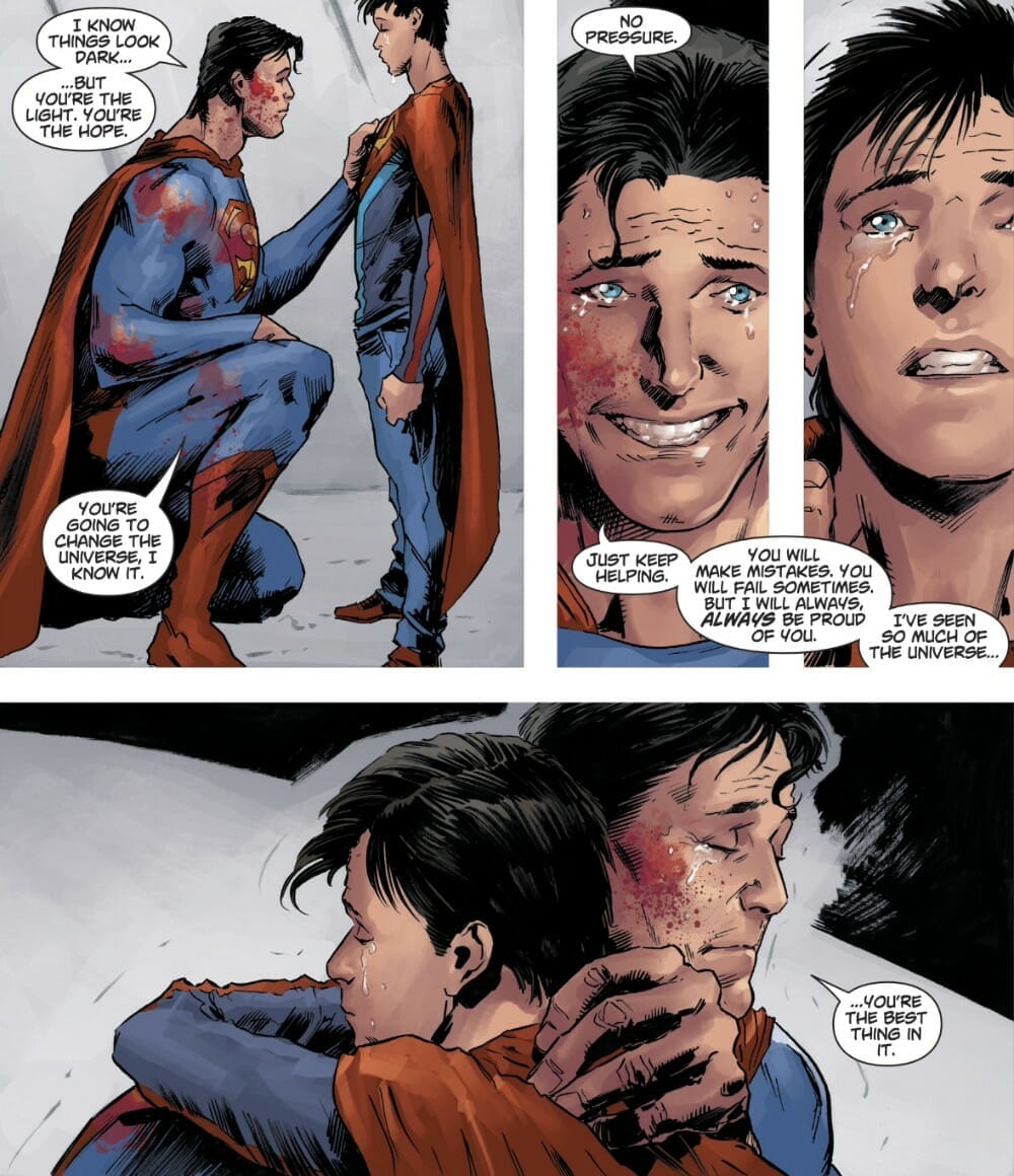 DCeased Superman Final Talk With Superboy - Comic Book Revolution
