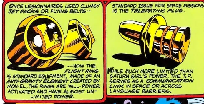 Legion Of Super-Heroes Flight Ring Schematics And Abilities - Comic ...