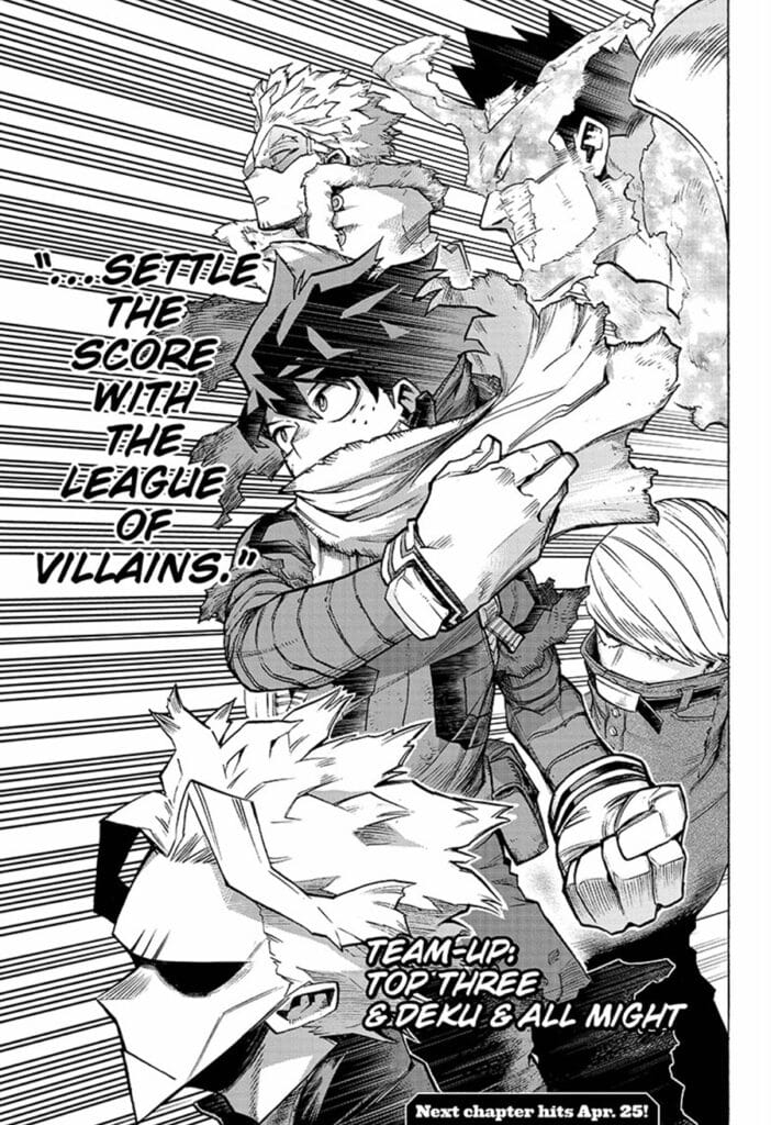My Hero Academia 309 Deku Endeavor Hawks Best Jeanist Team-Up - Comic ...