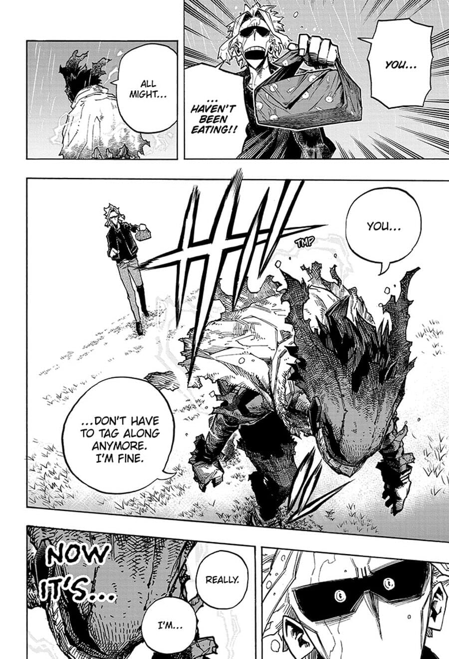 My Hero Academia Chapter 317 Deku Turns All Might Away - Comic Book ...