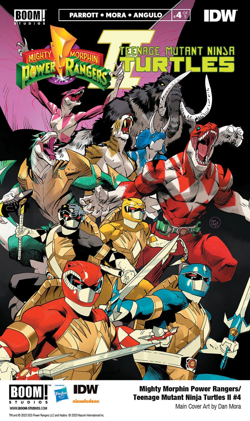 Dimension X Rangers Make Their Debut In MMPR/TMNT II #4