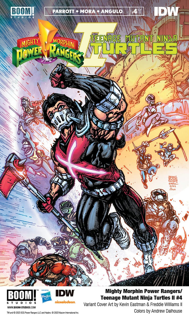 Dimension X Rangers Make Their Debut In MMPR/TMNT II #4