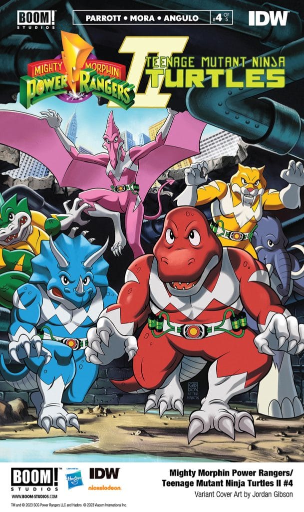 Dimension X Rangers Make Their Debut In MMPR/TMNT II #4