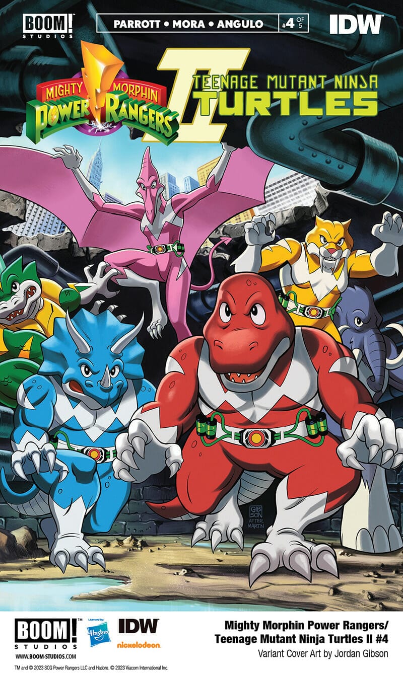 Dimension X Rangers Make Their Debut In MMPR/TMNT II #4