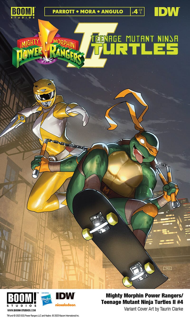 Dimension X Rangers Make Their Debut In MMPR/TMNT II #4