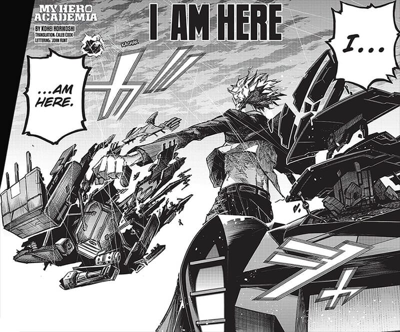 My Hero Academia Chapter 386 Review - "I AM HERE" - Comic Book Revolution