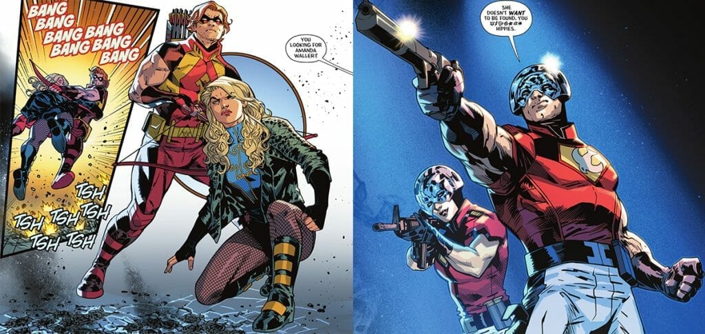 Green Arrow 2 Arsenal Black Canary Vs Peacemaker Peacewrecker - Comic ...