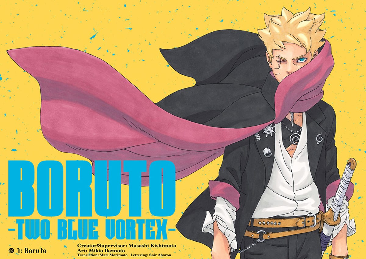 Boruto Two Blue Vortex Chapter 1 Color Cover - Comic Book Revolution