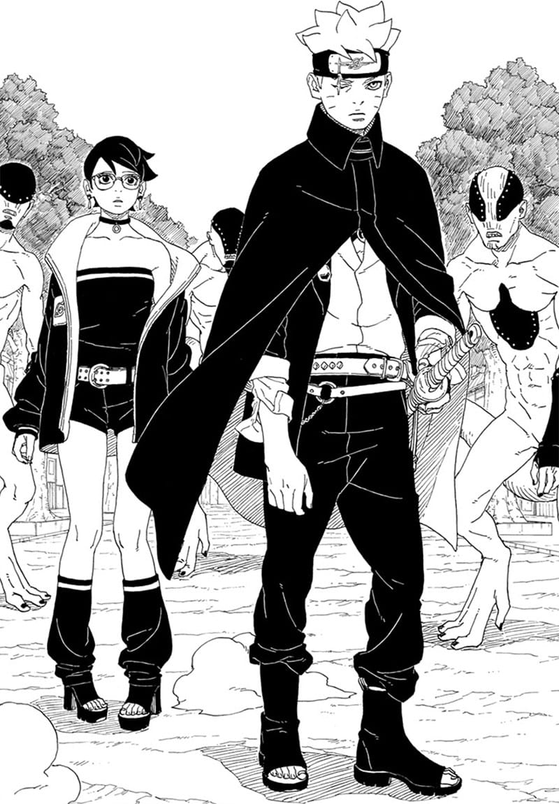 Boruto Two Blue Vortex Chapter 1 Timeskip Boruto Uzumaki Sarada Uchiha - Comic Book Revolution