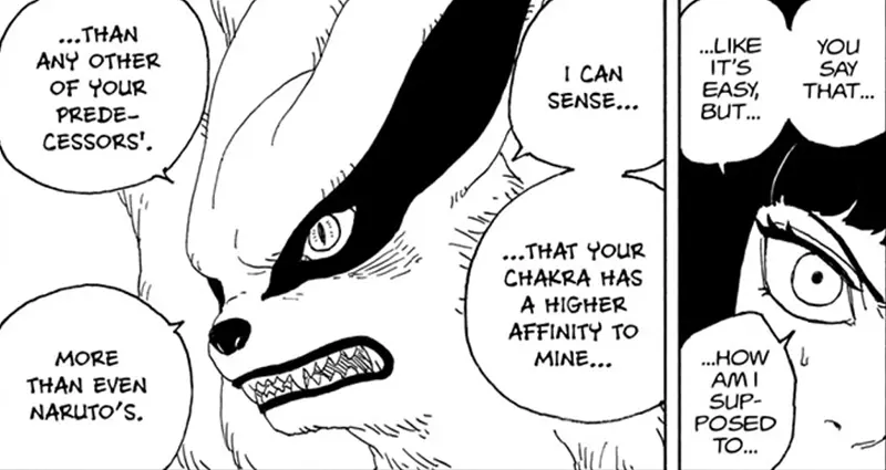 Boruto Two Blue Vortex Chapter 10 Himawari Uzumaki Kurama - Comic Book ...